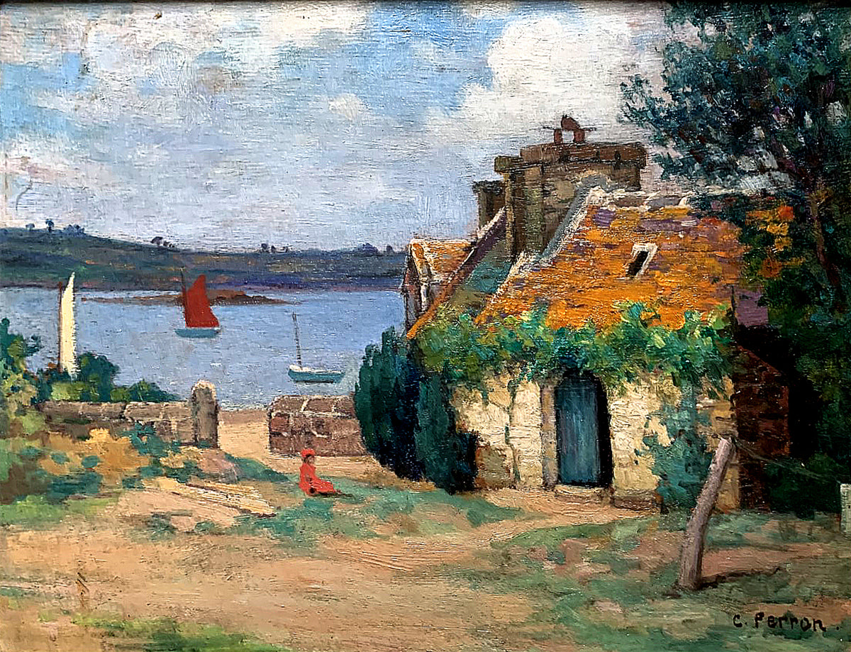 Charles Clément Francis Perron (1893-1958) Fine French Impressionist O ...
