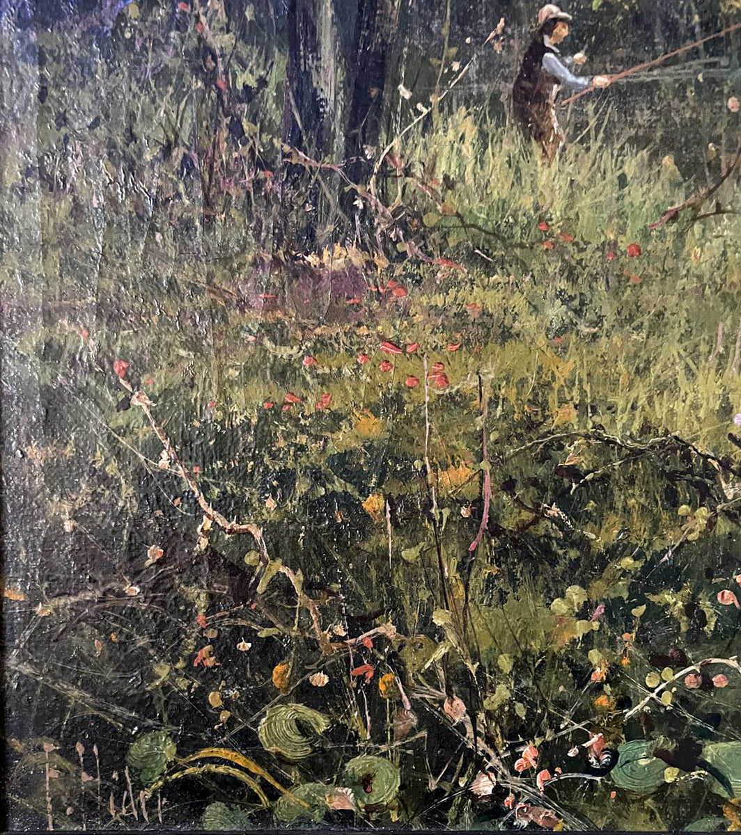 Frank Hider (1861-1933) - "Autumns Turning Leaves" Victorian Oil on Ca ...